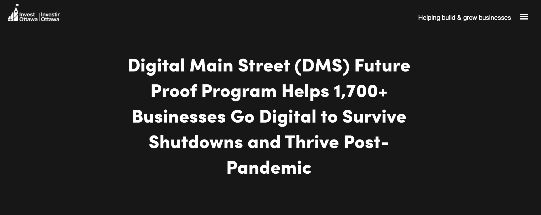 Digital Main Street (DMS) Future Proof Program Helps 1,700+ Businesses ...