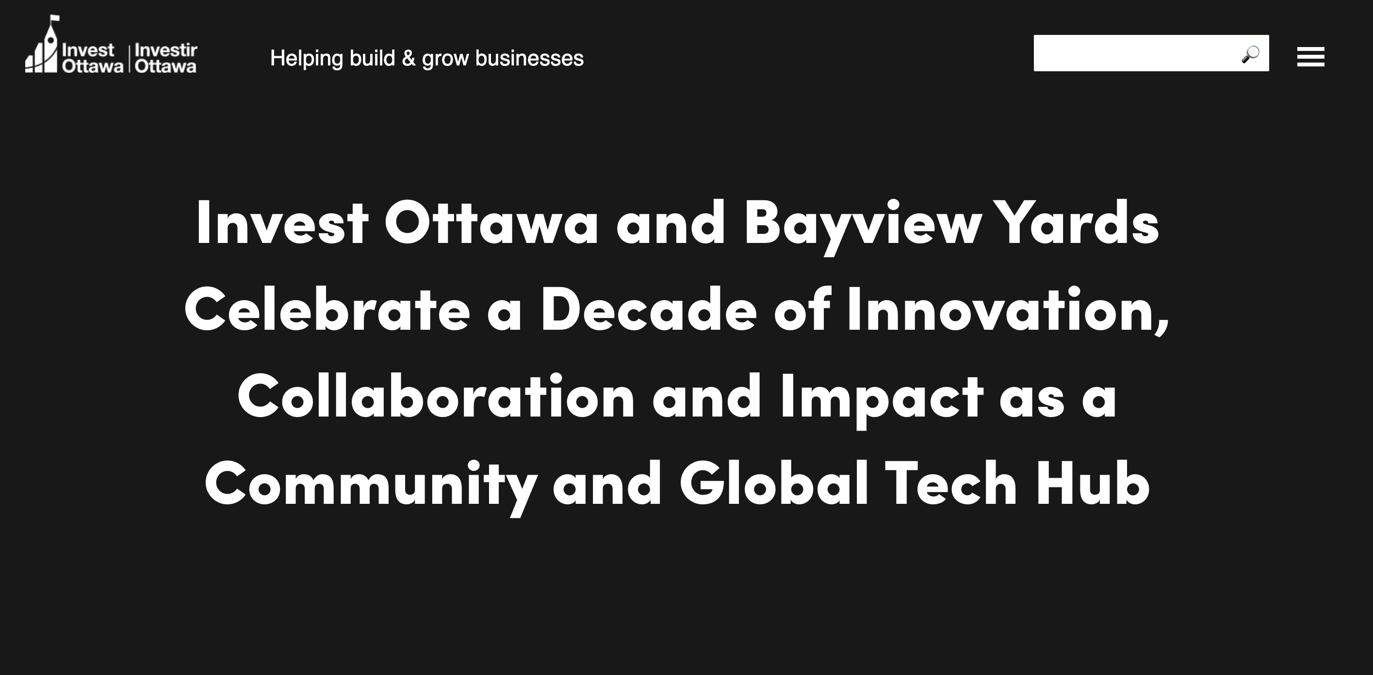 Invest Ottawa and Bayview Yards Celebrate a Decade of Innovation ...