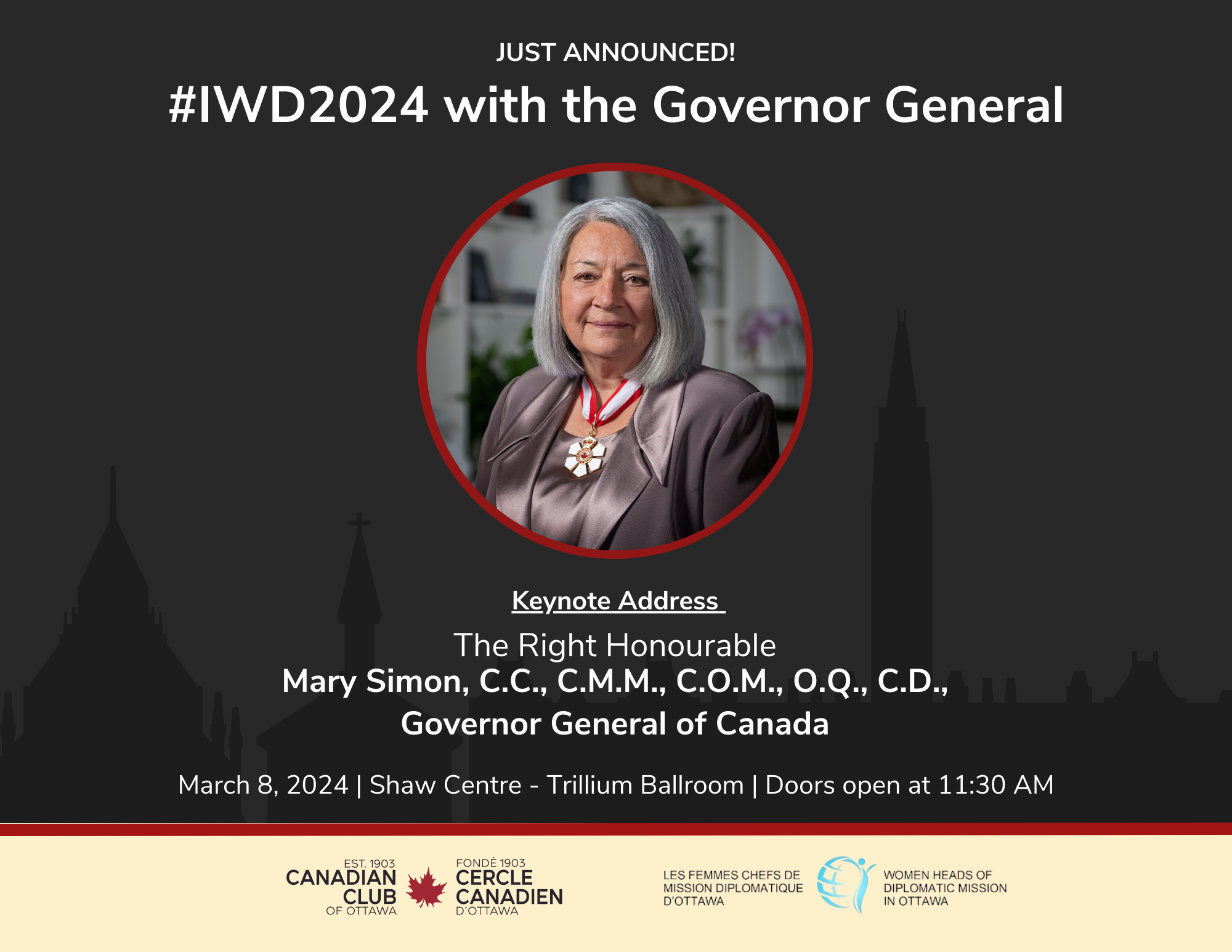 INTERNATIONAL WOMEN'S DAY WITH THE GOVERNOR GENERAL OF CANADA ...